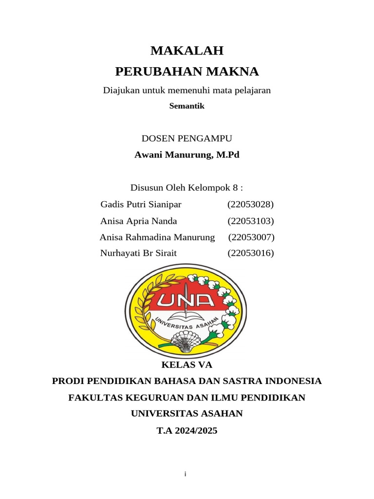 Perubahan Makna Kata dalam Bahasa | PDF