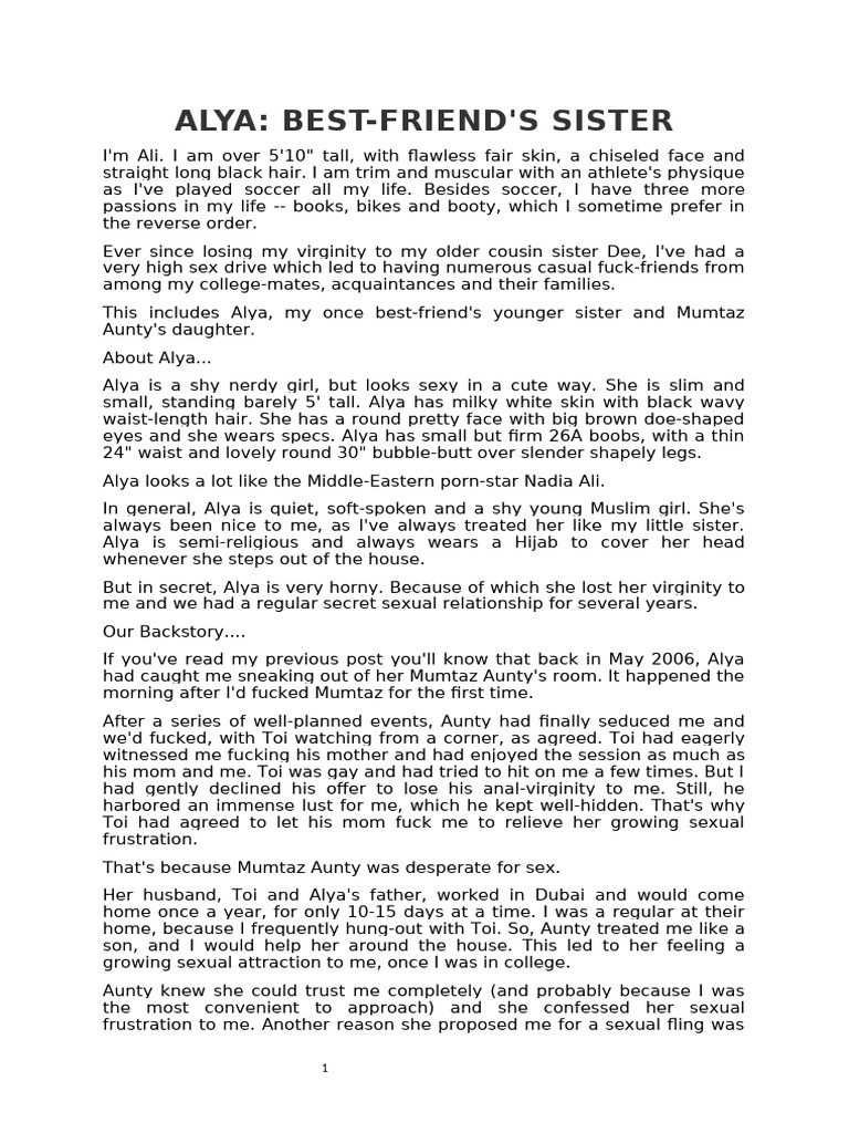 Alya Friends Sister Pdf Clitoris
