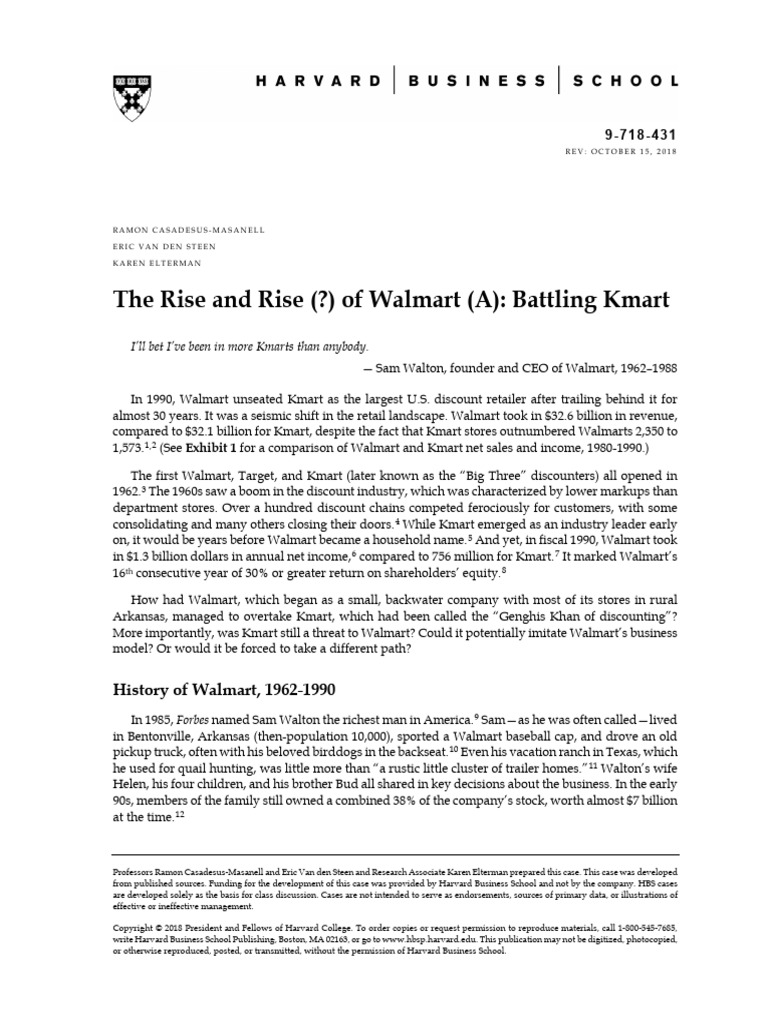 case_walmart | PDF | Walmart | Kmart