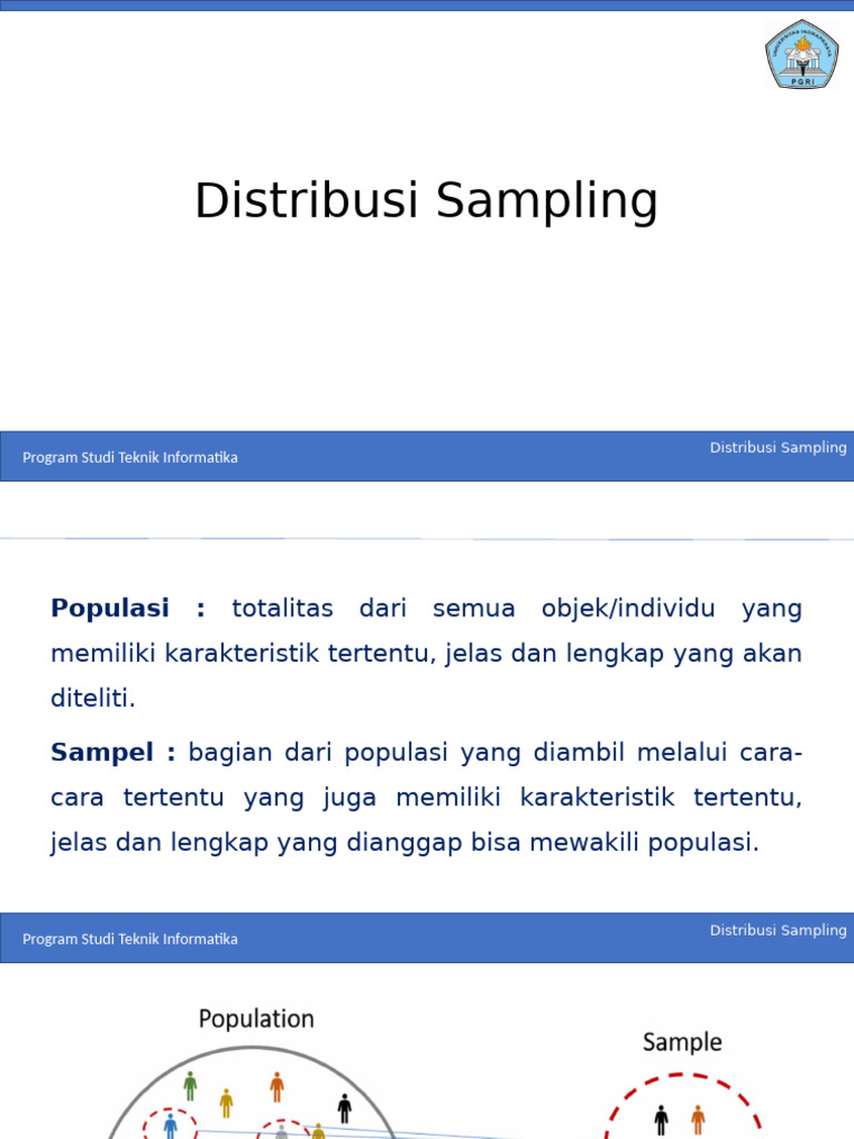 Pertemuan 4-Distribusi sampling | PDF