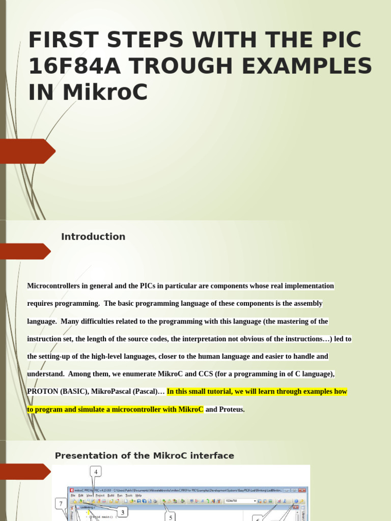 First Steps With the Pic 16f84a Trough Examples | PDF | Control Flow ...
