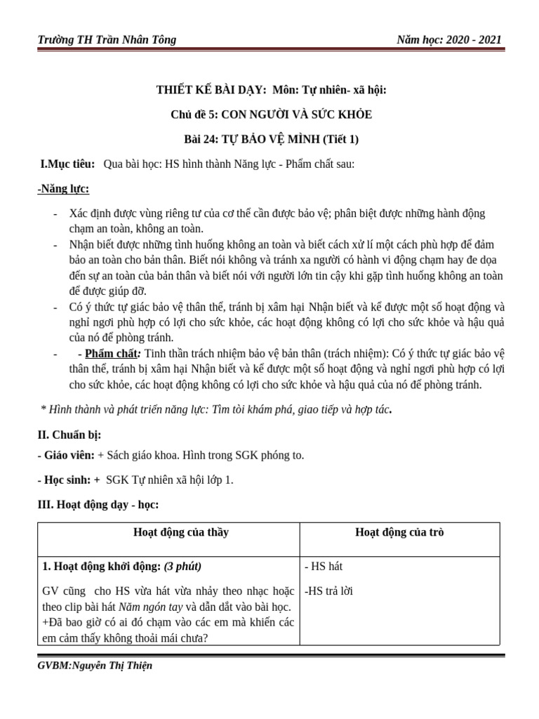 ĐẠO ĐỨC VÀ TNXH TUẦN 29 | PDF