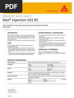 Sika® Injection-201 CE Data Sheet | PDF | Viscosity | Physical Sciences