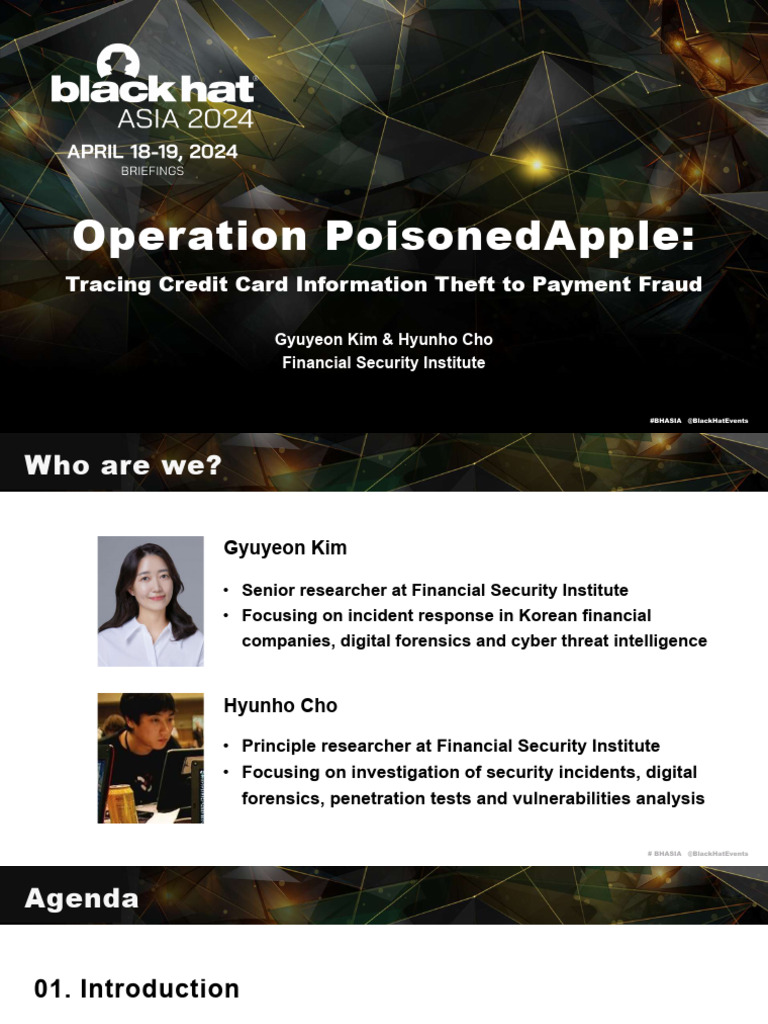 Gyuyeon Kim _ Hyunho Cho-Operation PoisonedApple Tracing Credit Card Information Theft to ...