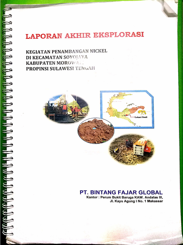4). Laporan Eksplorasi PT. Bintang Fajar Global_Scan | PDF