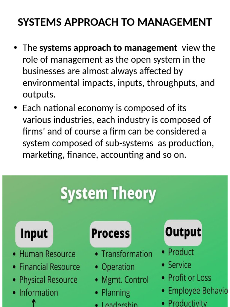 Understanding Systems Management Approach | PDF | System | Skill