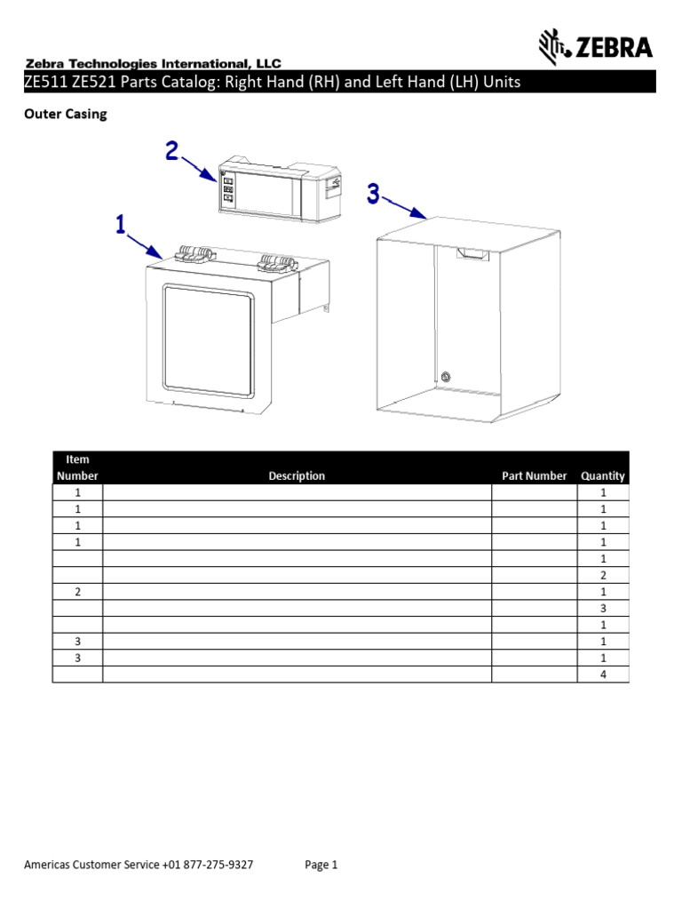 ZE511 ZE521 Parts Catalog Overview | PDF | Radio Frequency ...