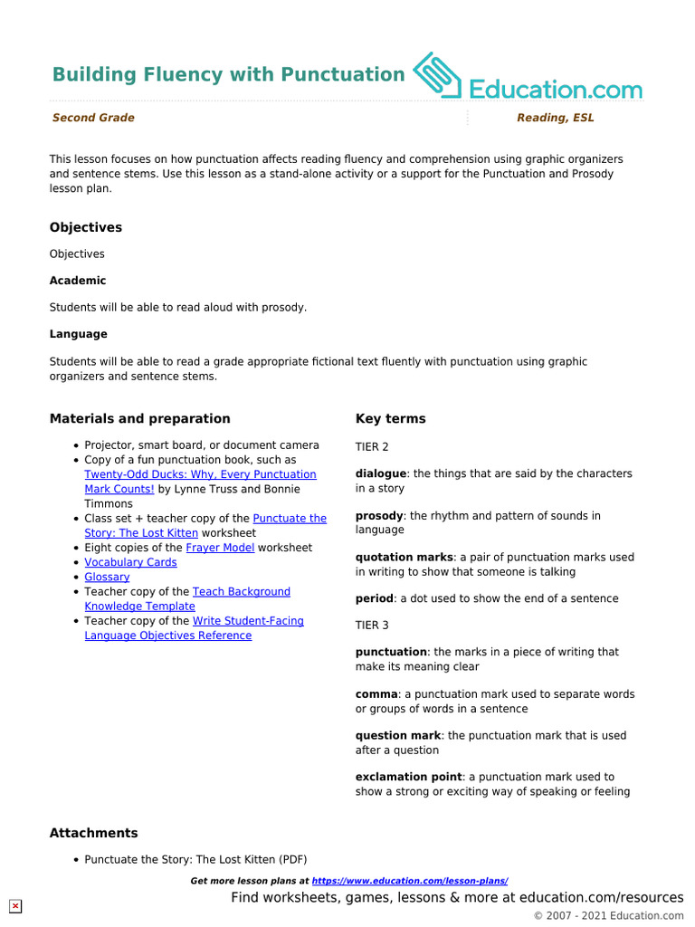 Literacy PunctuationPractice3 | PDF | Punctuation | Reading Comprehension