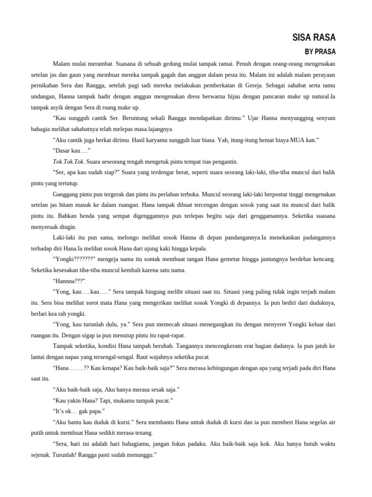 Sisa Rasa - Prasa | PDF