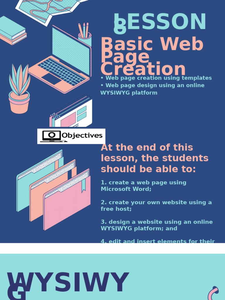 EMTECH Lesson 8 - Basic Web Page Creation | PDF | Microsoft Word | World Wide Web