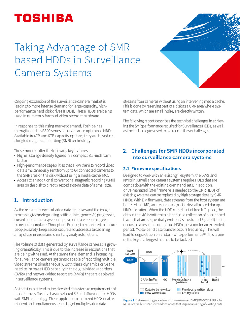 Toshiba S300 SMR HDDs for Surveillance | PDF | Hard Disk Drive ...