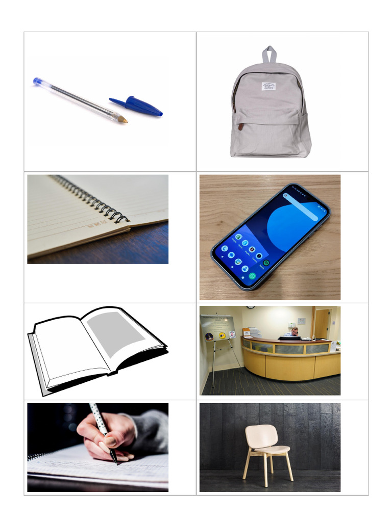 Pictures For Vocabulary - School | PDF