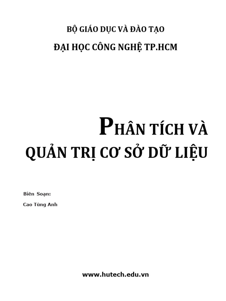 6_COS136. Phan Tich va quab tri co so du lieu. 1st, 2024 | PDF