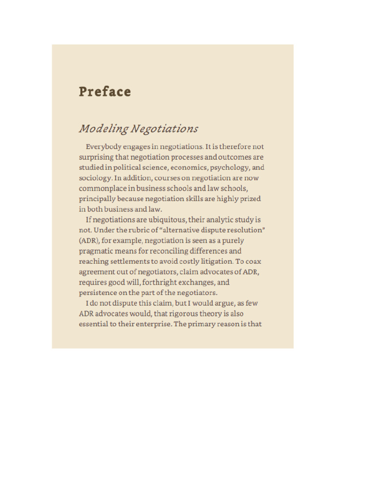 Brams 2003 Preface Chapter 1 | PDF