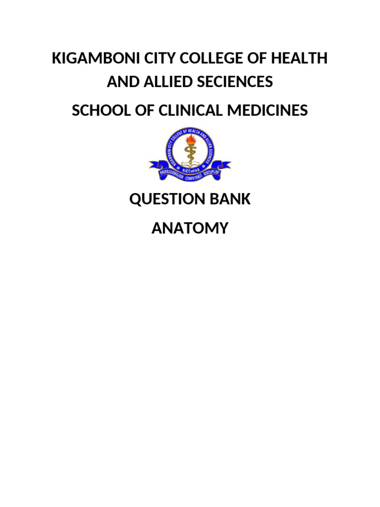 ANATOMY-QUESTIONS | PDF | Epithelium | Anatomical Terms Of Location
