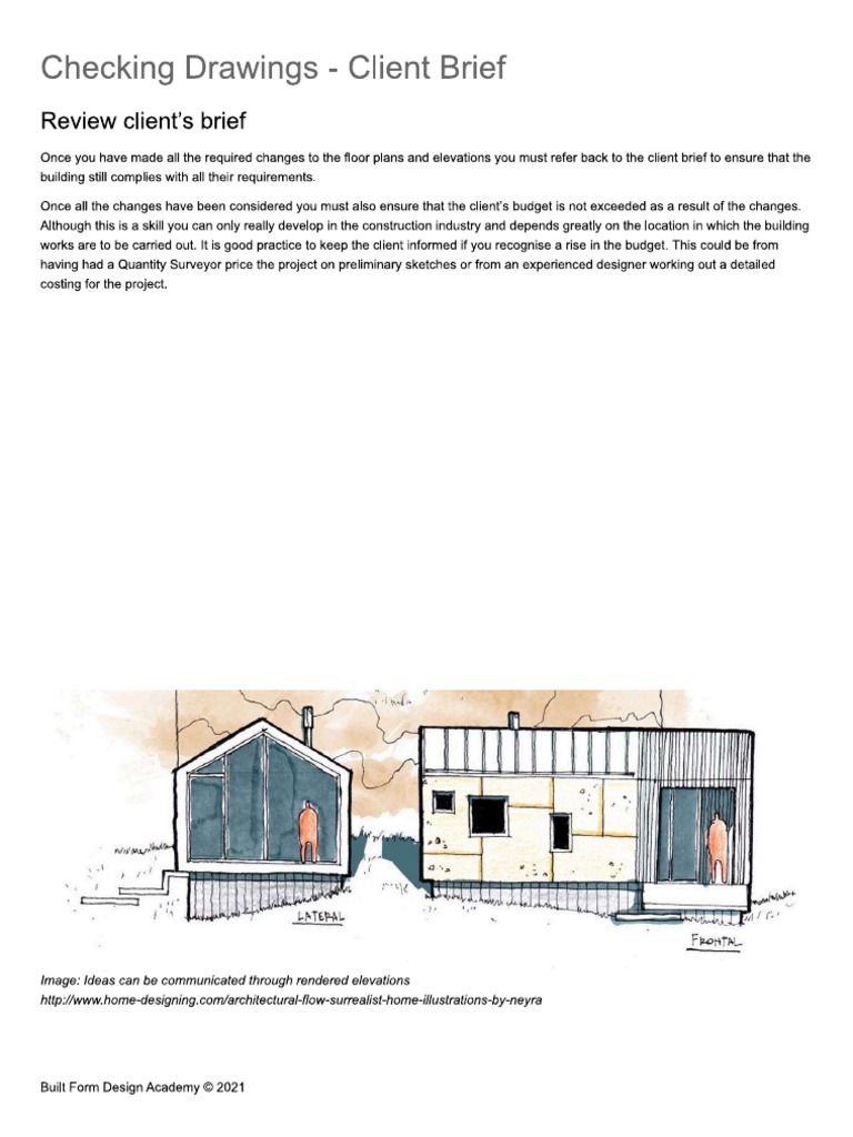 18 - Checking Drawing - Client Brief | PDF