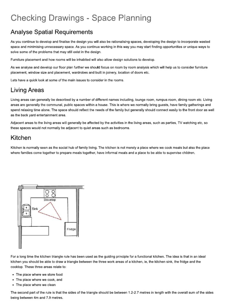 17- Checking Drawings -Space Planning | PDF