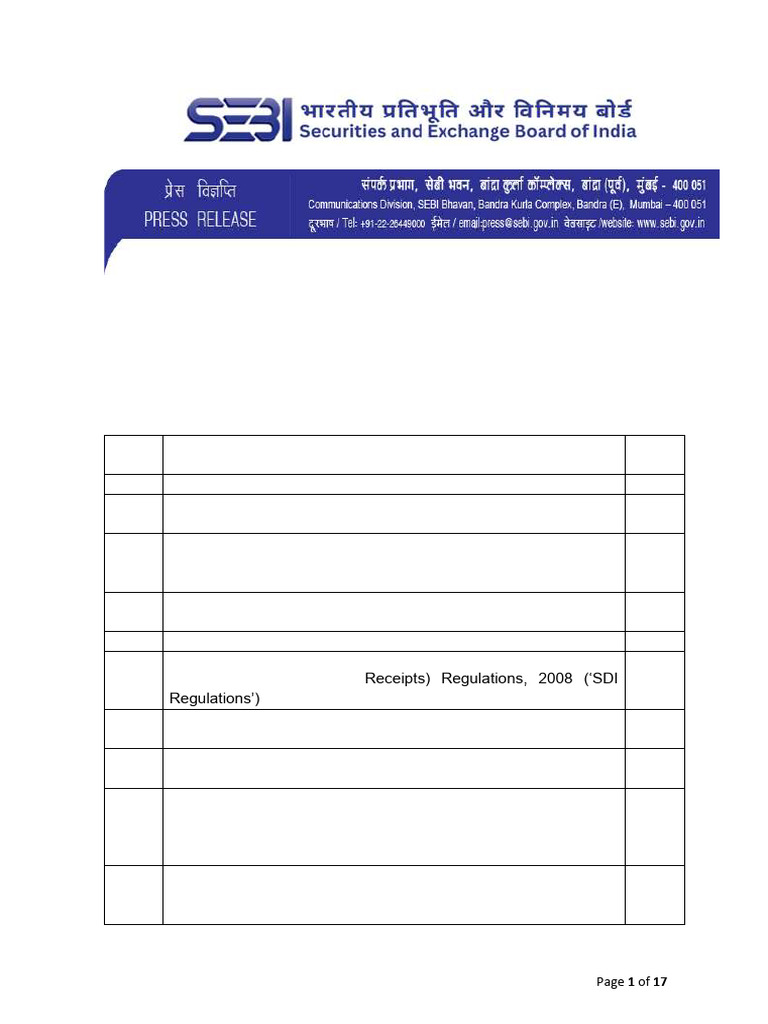 SEBI Board Meeting Outcome Dec 18 2024 | PDF | Securitization ...