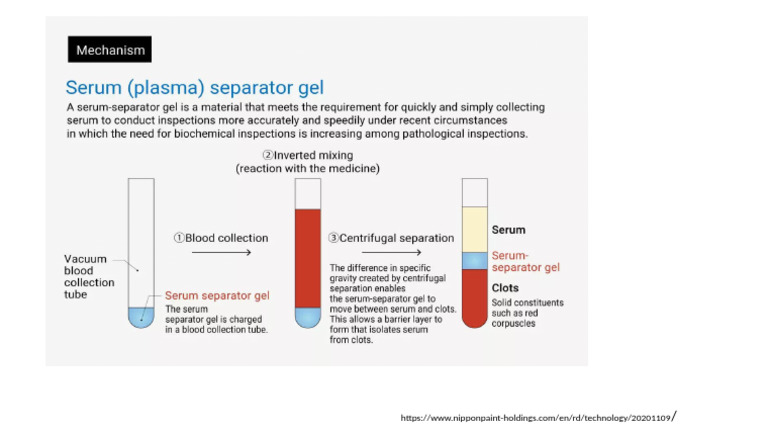 serum separator gel | PDF