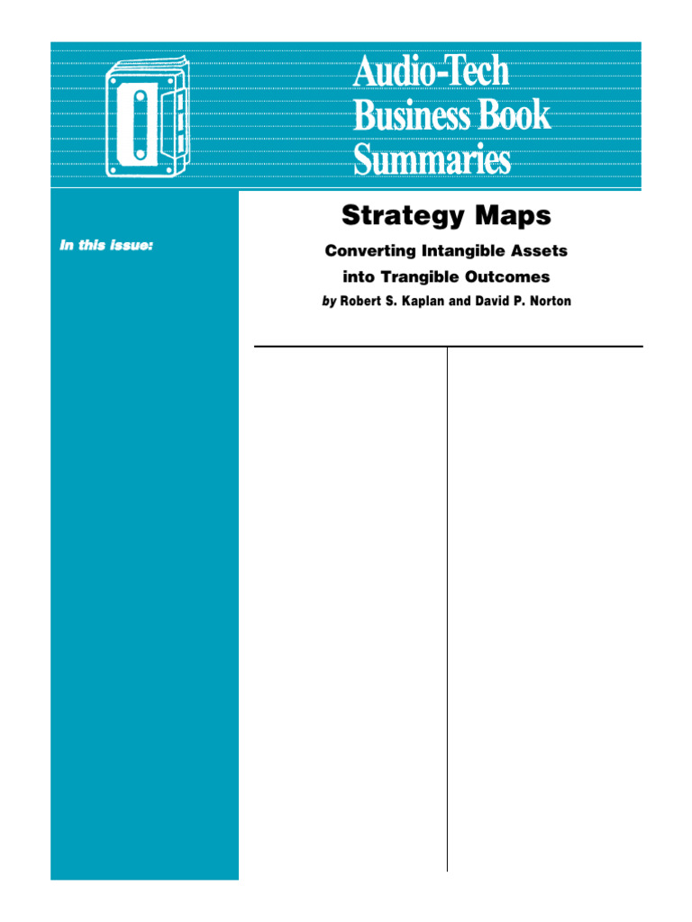 Strategy Maps by Kaplan & Norton | PDF | Economies | Business Economics