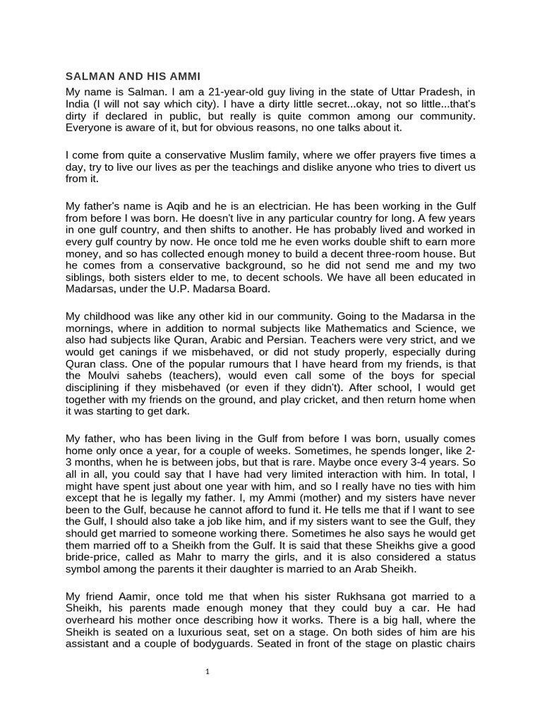 SALMAN AND HIS AMMI | PDF