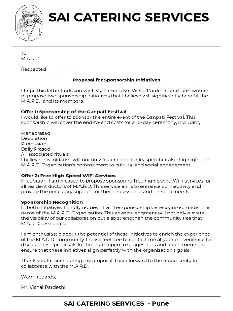 Vishal - Letter | PDF