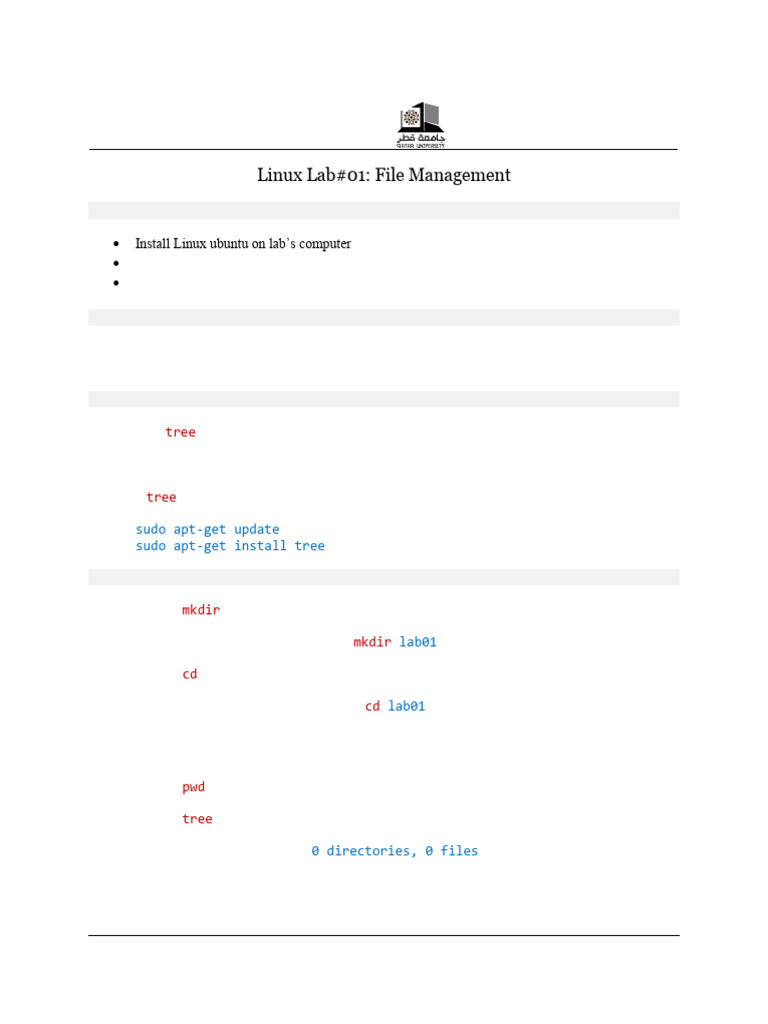Lab01 | PDF | Computer File | Directory (Computing)