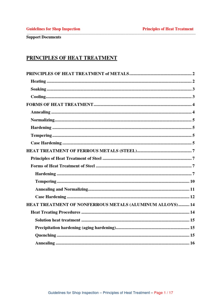 Principles of Heat Treatment Explained | PDF | Heat Treating ...