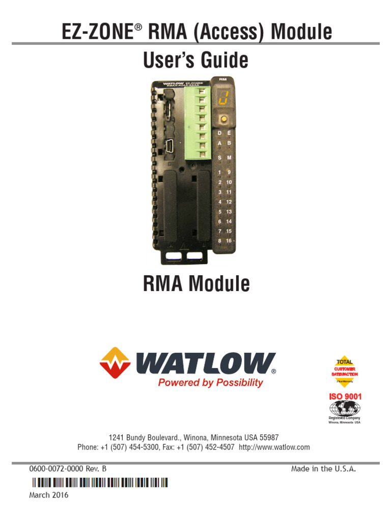 RMA Rev B | PDF | Alternating Current | Programmable Logic Controller