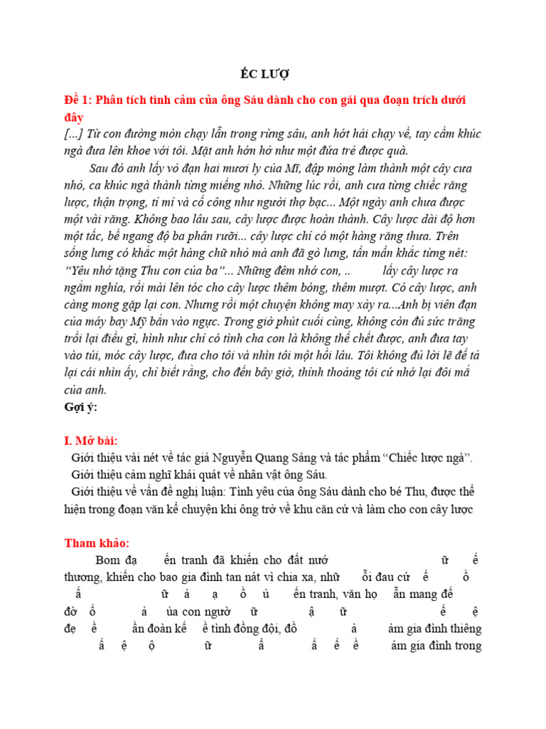 Chiếc Lược Ngà | PDF