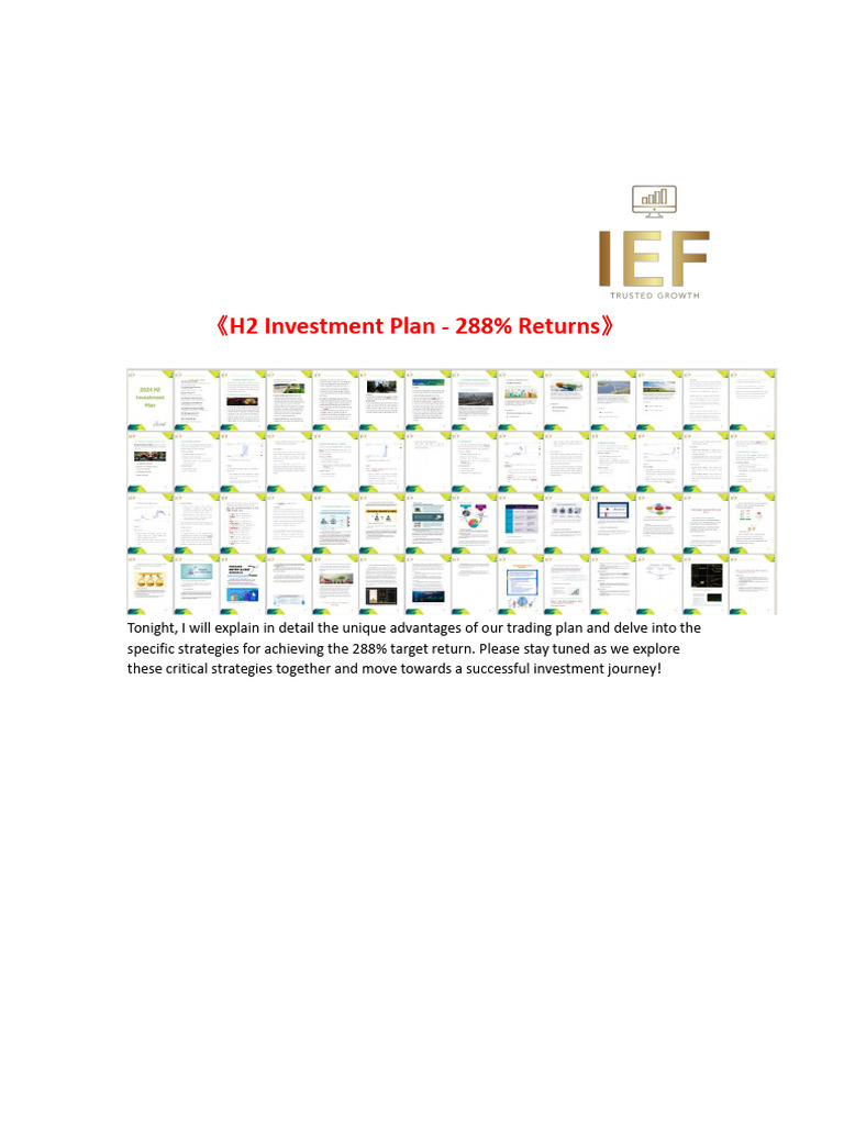 IEF Investment Plan - 288% Returns | PDF | Investing | Stocks