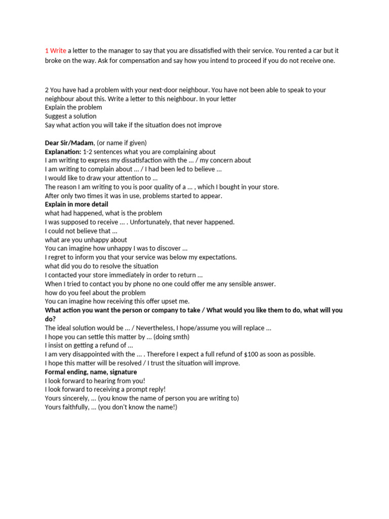 formal writing tasks | PDF