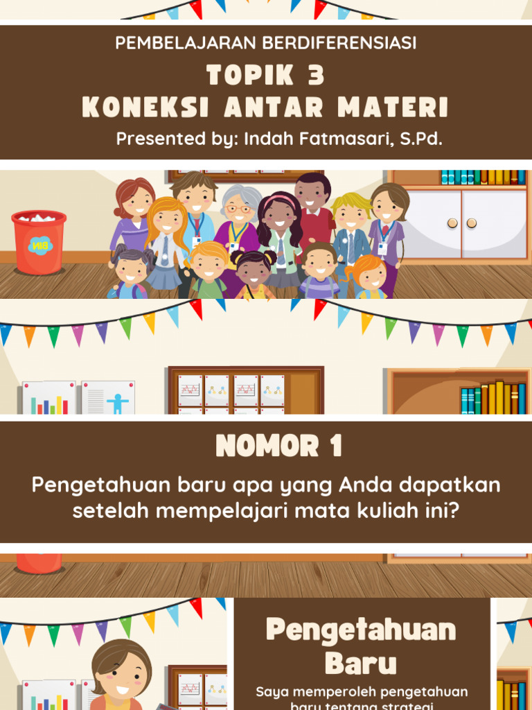 Indah Fatmasari 2318563791 T3 Koneksi Antar Materi Pembelajaran Berdiferensiasi | PDF
