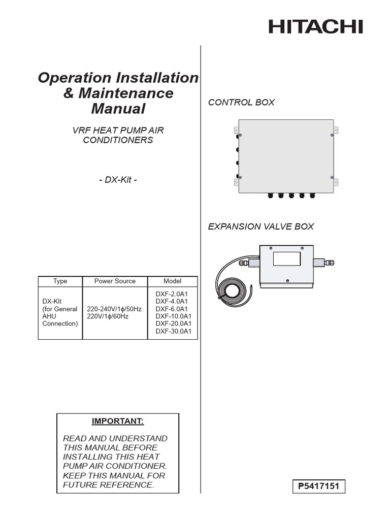 P5417151 (P01680Q) AHU Connection Kit A1 IOM Rev03 202204 | PDF | Air ...