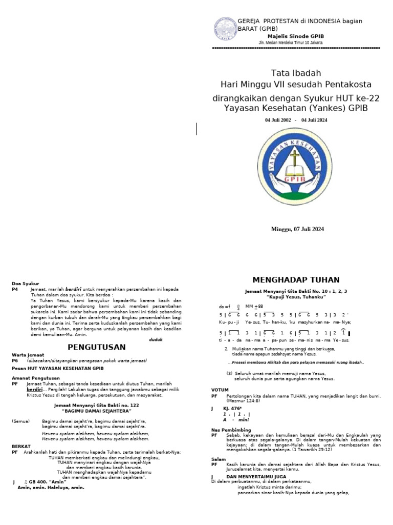 GEREJA PROTESTAN Di INDONESIA Bagian BARAT Buku | PDF