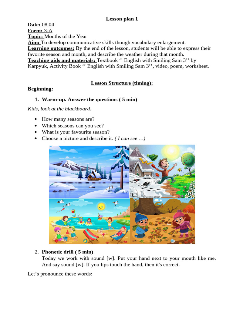 10 Lessons Taught | PDF | Lesson Plan | Vocabulary