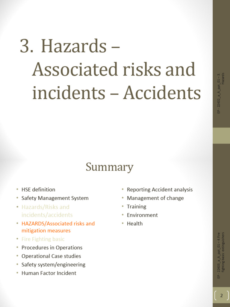3 Hazards Riks Definition 13s | PDF | Risk | Hazards