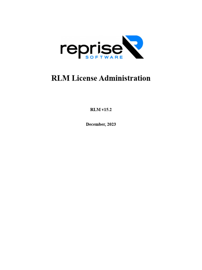 RLM License Administration | PDF | Computer File | Command Line Interface