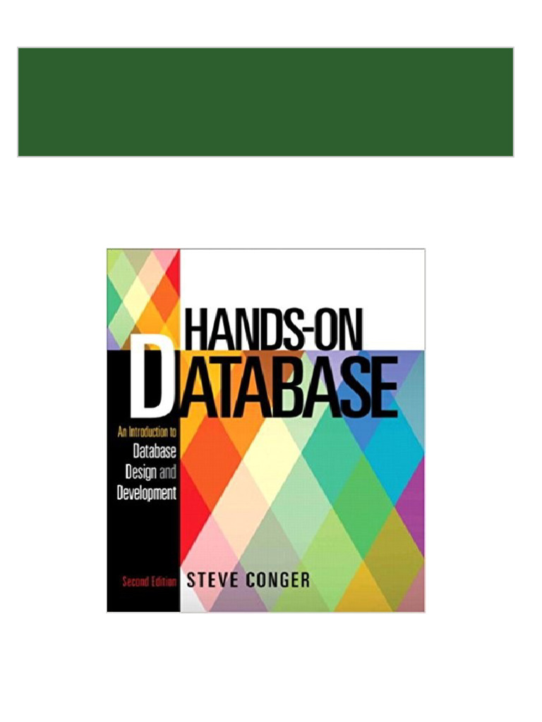 Complete (Ebook PDF) Hands-On Database 2nd Edition by Steve Conger PDF For All Chapters | PDF ...