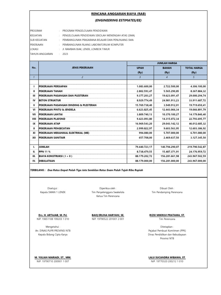 Rab Raung Lab Komputer DLL 2024 | PDF