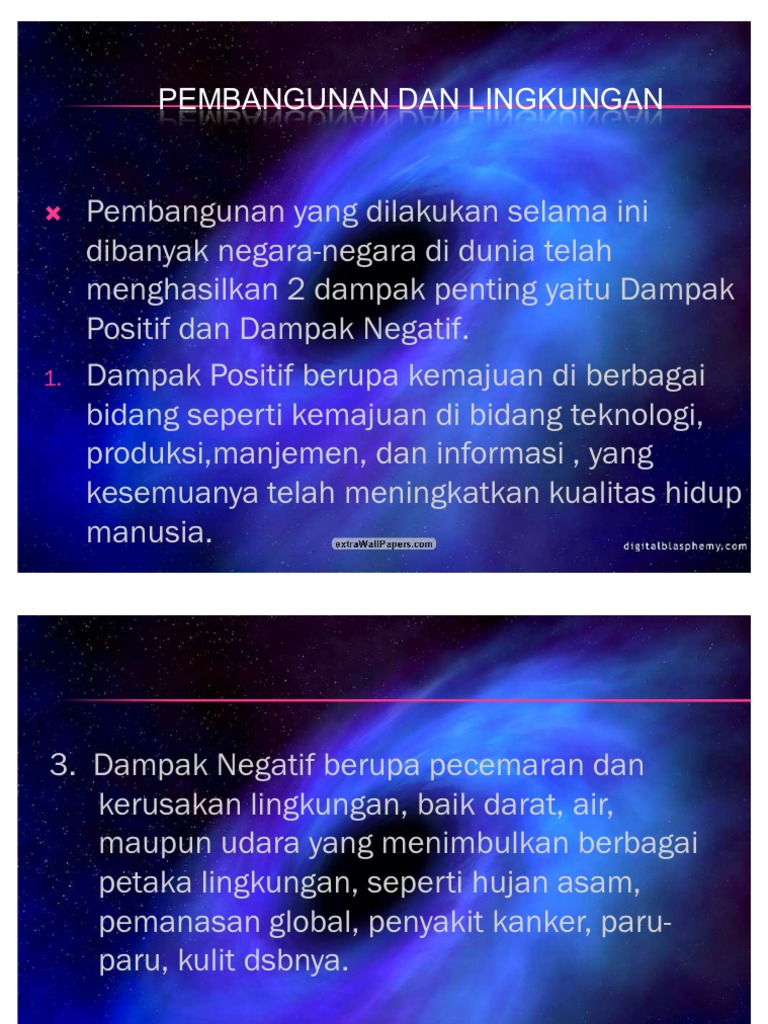 Pembangunan Dan Lingkungan | PDF | Kesehatan Holistik | Sains & Matematika