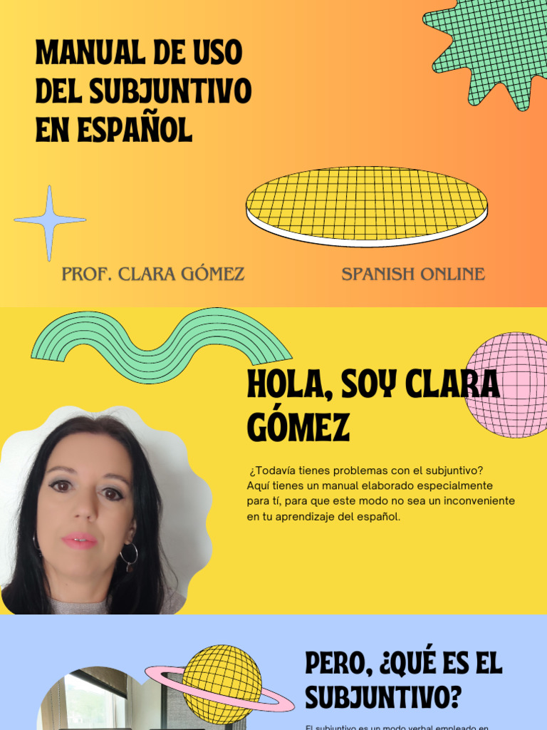 Manual de Uso Del Subjuntivo en Español | PDF | Verbo | Tipología ...