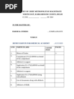 Case Information Format - Delhi District Court | PDF