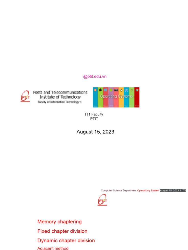 Chapter3 Memory Management 2 CLC | PDF | Operating System | Computer Science