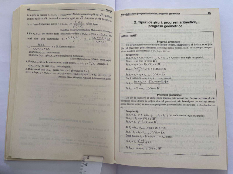 Culegere Matematica Breviar Teoretic Petre Simion Pag 44-45 | PDF