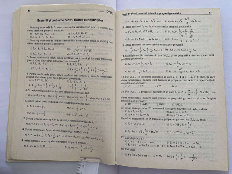Culegere matematica Breviar teoretic Petre Simion pag 46-47 | PDF