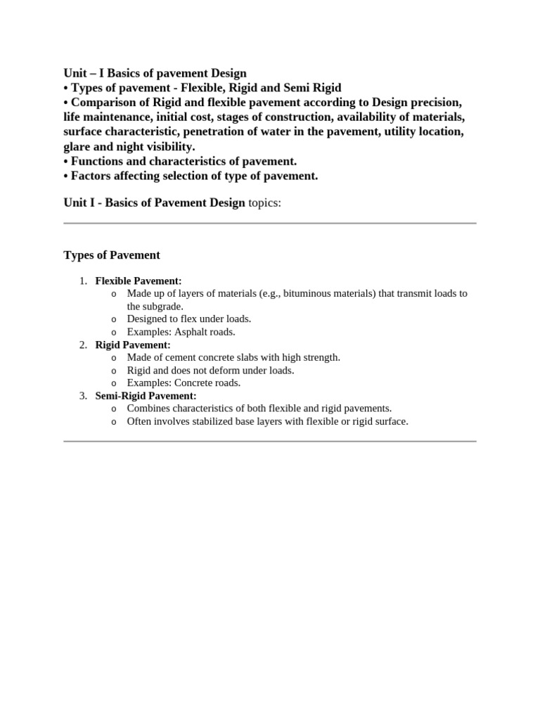 Overview of Pavement Design Principles | PDF | Road Surface | Concrete