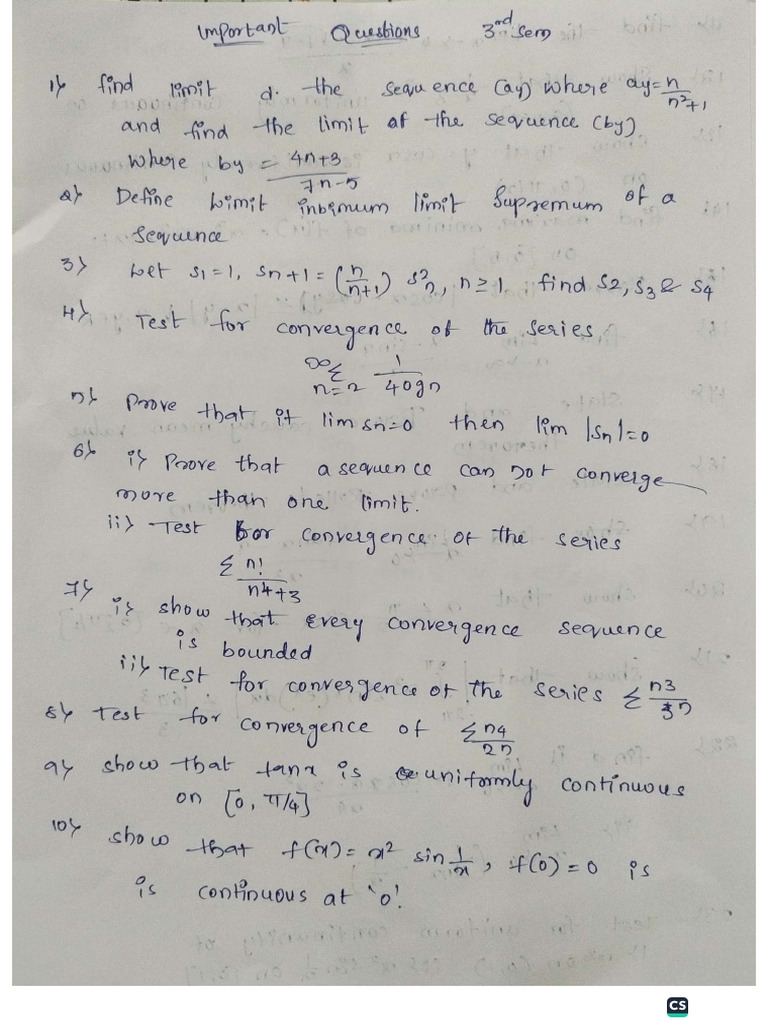 maths 3rd sem | PDF