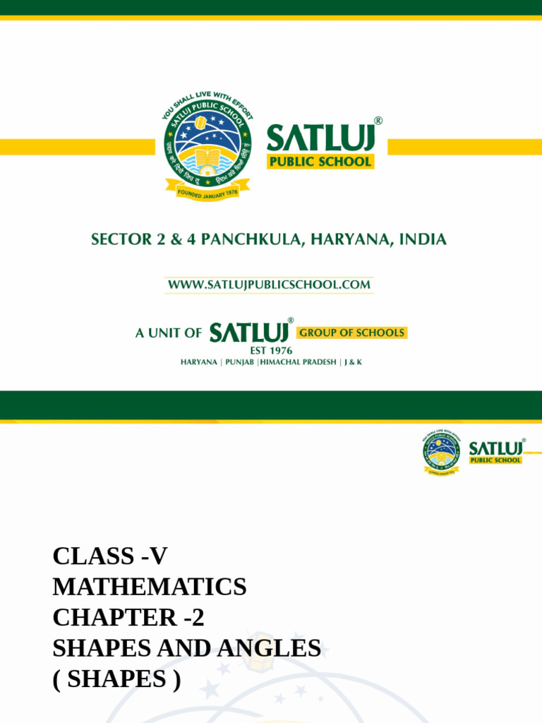 Ch-2 Shapes and Angles (SHAPES) | PDF