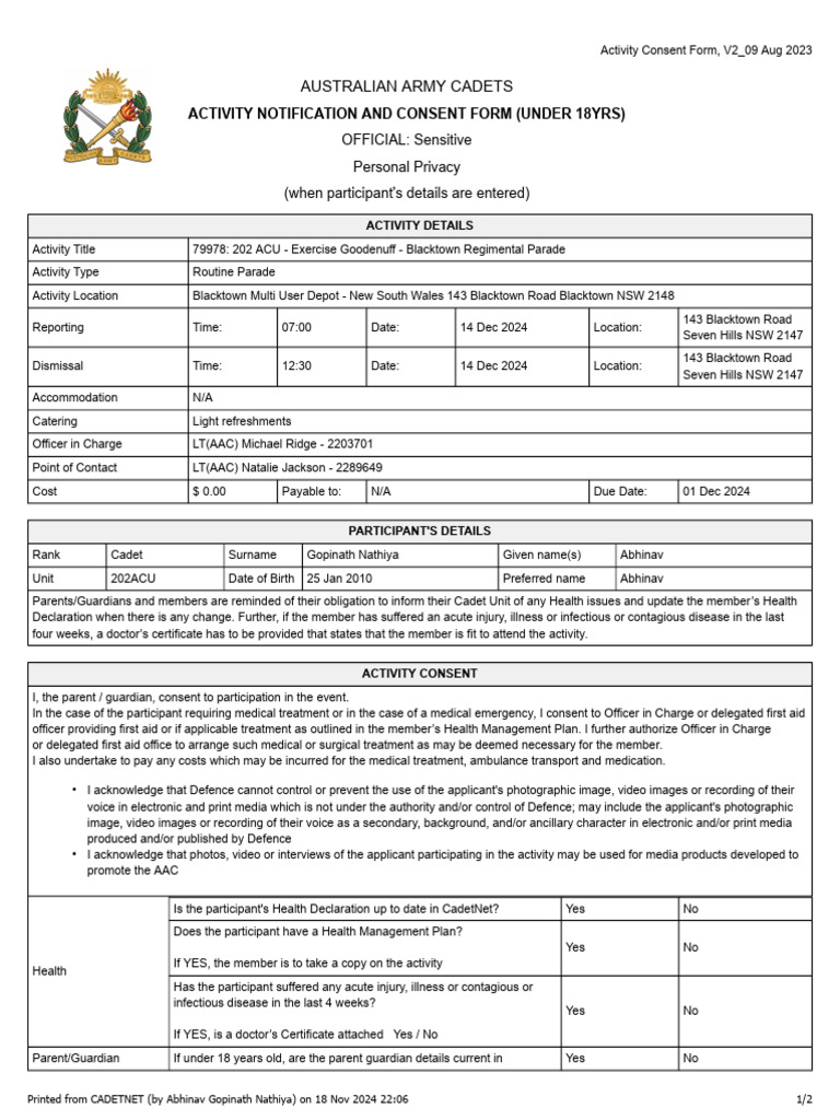 Consent 2438203 20241118 | PDF